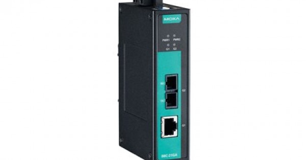 MOXA IMC-21GA-SX-SC-T Ethernet to Fiber Converter Price in the Middle East | Easy World Automation